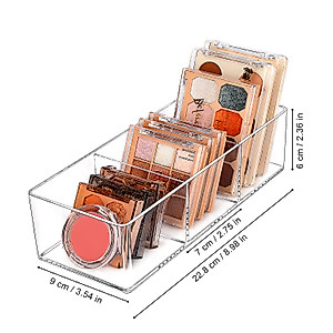 JessLab Acrylic Organizer, 3 Cube Sections Makeup Organizer for Drawer, Makeup Organizer for Vanity, Countertop, Bathroom, Kitchen and Cabinet Storage