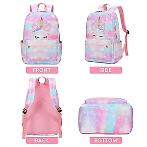 FITMYFAVO Backpack for Girls Elementary Middle School Bookbag Travel Daypacks for Teens Students Durable Laptop Bags