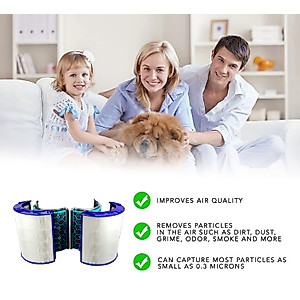 MaximalPower HEPA Filter and Carbon Filter for Dyson TP04 HP04 DP04 Air Purifier - Pure Cool Purifier Fan Replacement Filter True Glass HEPA Filter (1 Set)