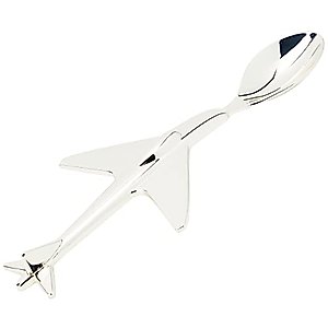 Zilverstad Children's Spoon Airplane, 16.899999999999999 x 7.4 x 1.5 cm, Silver