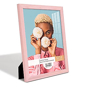 Renditions Gallery 11x14 inch Picture Frame Sunset Pink Wood Grain Frame, High-end Modern Style, Made of Solid Wood and High Definition Glass for Wall and Tabletop Photo Display