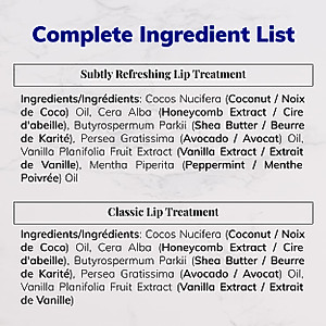 Ultra-Hydrating Lip Treatment, 100% Natural Lip Balm, Lip Moisturizer + Conditioner-in-1, Hydrate, Nourish, Soften, Smooth Lines, Rejuvenate Dry Lips, Freshly-Made with Food-Quality Ingredients, Ultra-Premium Aluminum Tube, for Women + Men, Pack of 2