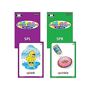 Super Duper Publications | Complex S Clusters Sounds Fun Deck Flash Cards | Educational Learning Resource for Children
