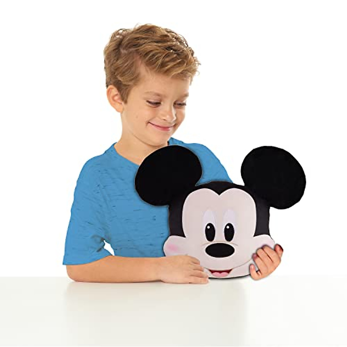 Disney Classics Character Heads, Mickey Mouse, 13-Inch Plushie, Soft Pillow Buddy Toy for Kids, Officially Licensed Kids Toys for Ages 2 Up by Just Play