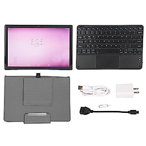 10.1 Inch 2 in 1 Tablet 4G Network 8GB RAM 256 ROM 100-240V 8MP Front 2 in 1 Tablet for Work Learning (US Plug)