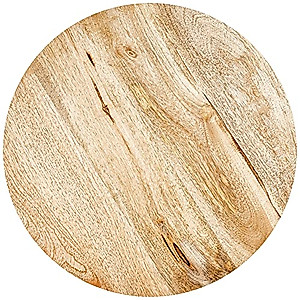 Heritage Lace Artisan Wood 16" Footed Charcuterie Board, Natural, 40 (FH-042)