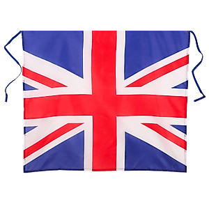 Toyland® Union Jack Printed Polyester Apron - One Size - His Majesty King Charles The III Coronation British Decorations