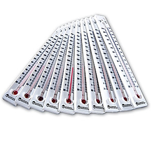 Learning Resources Boiling Point Thermometers, Science Classroom Accessories, Mercury Free, Non-Toxic, Set of 10, Ages 8+