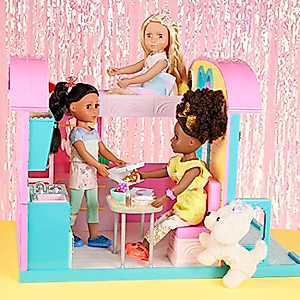 Glitter Girls Lacy 14 Inch Doll Wearing Pink Tunic, Striped Leggings, Hair Bow And Ballet Shoes - Dolls For 3+ Year Old Girls