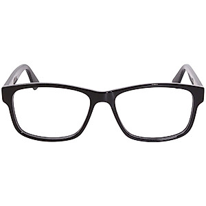 Gucci Web Men's GG0640OA 001 Black Full Rim Rectangular Eyeglasses 55mm