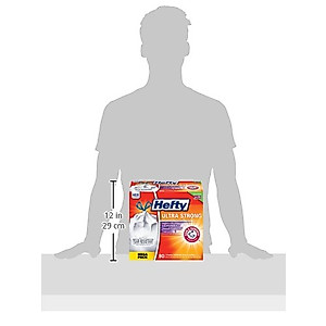 Hefty Ultra Strong Tall Kitchen Trash Bags, Lavender & Sweet Vanilla Scent, 13 Gallon, 80 Count