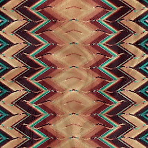 UIWOLTIK Geometric Zig Zag Stripes Silk Scarf for Hair Wrapping at Night Scarves for Women Light weight Silk Hair Wrap Bandana for Sleeping 35 Inch Square Scarf