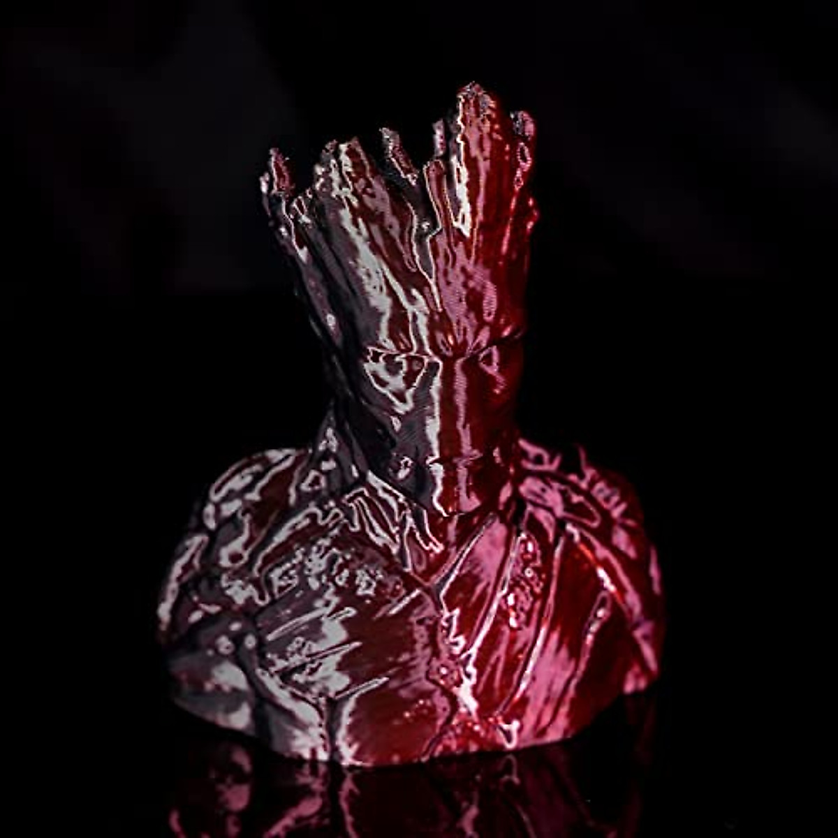 Gratkit Silk Dual Color PLA Filament, Coextrusion PLA Filament 1.75mm, -0.03mm, 1KG/Roll, Silk PLA Black & Red