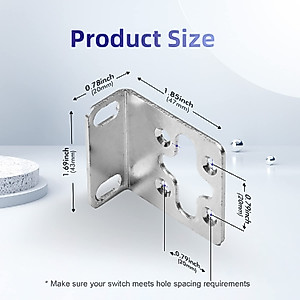 PhyinLan Rack Mount Kit 17.3'' Rack Ears for HP ProCurve/Aruba/OfficeConnect/HPE HP-4S (5064-2085) (5069-6535)