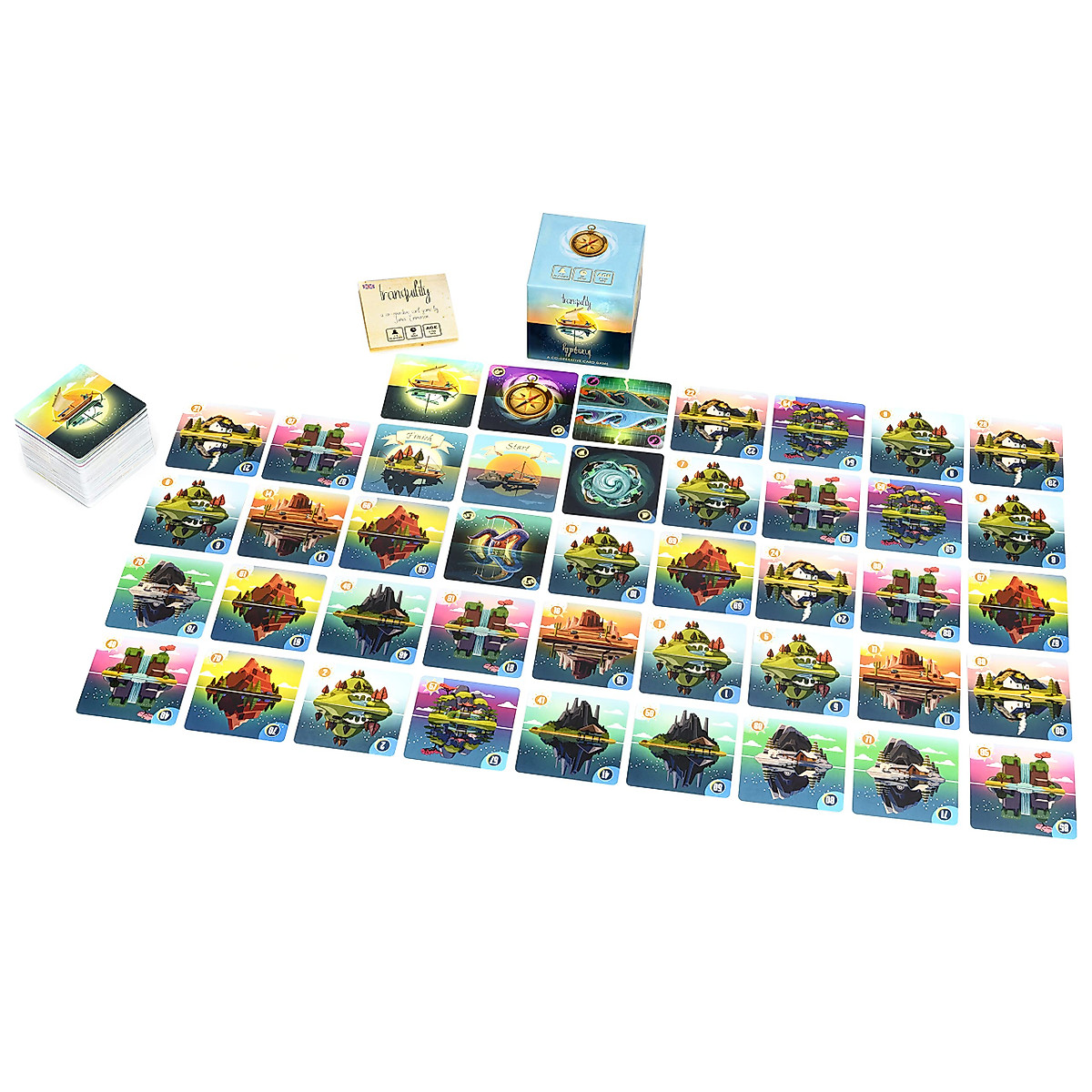 Lucky Duck Games Tranquility Board Game - Set Sail for Paradise in This Silent Cooperative Adventure! Strategy Game, Family Game for Kids and Adults, Ages 8+, 1-5 Players, 15-20 Min Playtime, Made