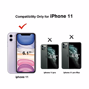 FRYGIKU iPhone 11 Wallet Case, iPhone 11 Case with Card Holder, Flip Case with Magnetic Closure Adjustable with Kickstand TPU Cover Shockproof Case for iPhone 11 6.1 Inch, Wireless Charging, Black