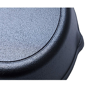 Keleday 10 Inch Cast iron Skillet, Pre-Seasoned Cast Iron Pan with Two Silicone Handles, Deep Cast Iron Frying Pan for Stovetop, Induction, Oven, Campfire