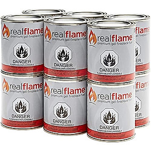 BOWERY HILL Traditional 12 Pack of 13 oz Isopropyl Alcohol Gel Fuel Cans for Indoor and Ourdoor Fireplaces