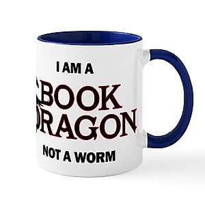 CafePress I Am A Book Dragon Mugs Ceramic Coffee Mug, Tea Cup 11 oz