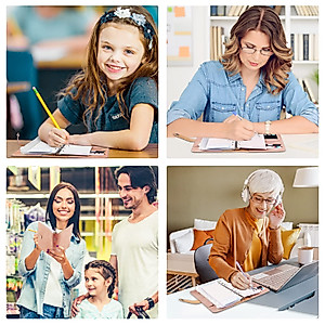 HAKPNEW Budget Binder with Zipper Envelopes, A6 Budget Wallet with Calculator, Cash Envelopes for Budgeting and Budget Sheets, Money Saving Binder for Budget Planner Office Home School Pink