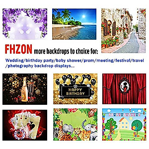 BBQ Backdrop FHZON 7x5ft Brown Wooden Board String Lights Lace Barbecue in The Wild Photo Background for Groovy Party Decorations Studio Props BJYYFH38