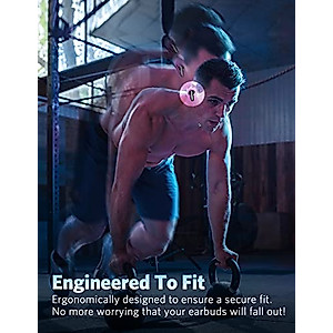 RAVESOUND True Wireless Earbuds Bluetooth 5.2 - Noise Cancelling Mic Ear Buds, 100ms Low Latency Earbuds with 25Hrs Play Time, IPX7 Waterproof in Ear Earbuds for Sport, Deep Bass Bluetooth Headphones