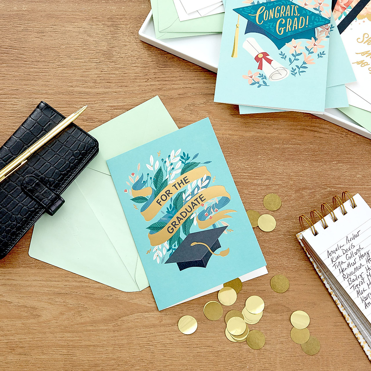 Hallmark Graduation Cards Assortment for Her, She Believed She Could (16 Cards and Envelopes, 4 Designs)