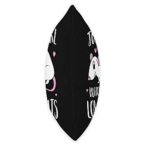 Funny rats and mice gifts Just Loves Funny Rat Girl Throw Pillow, 18x18, Multicolor