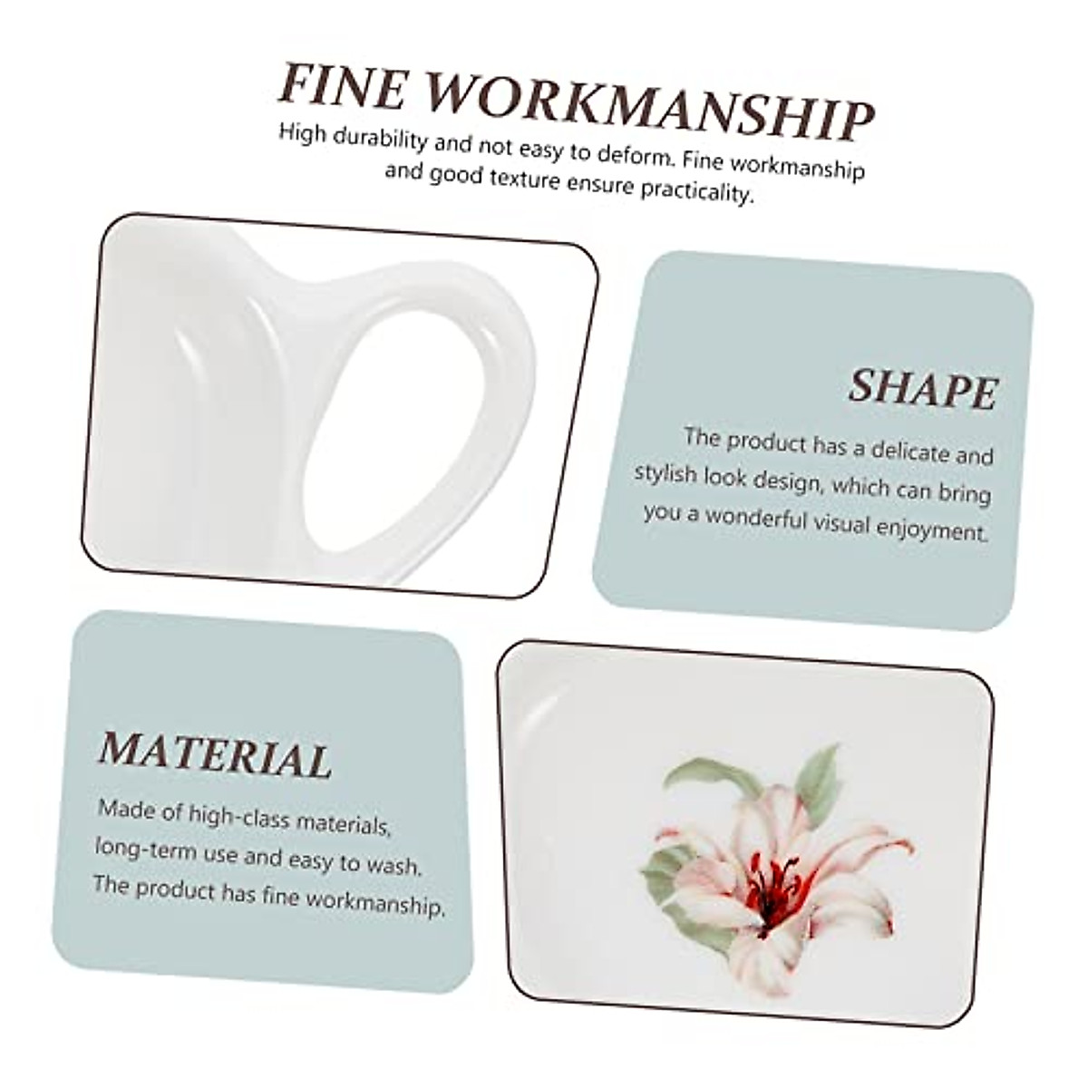 KICHOUSE 2pcs Tea Bag Saucer Ring Tray for Jewelry Keychain Holder Condiment Holder Tea Bag Holder for Cup Tea Bag Storage Tray Appetizer Plates Small Teabag Coasters Tea Coasters Container