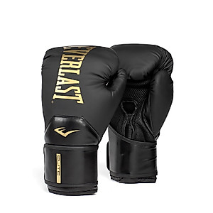 Everlast P00002362 Elite V2 Training Glove Black/Grey 14OZ