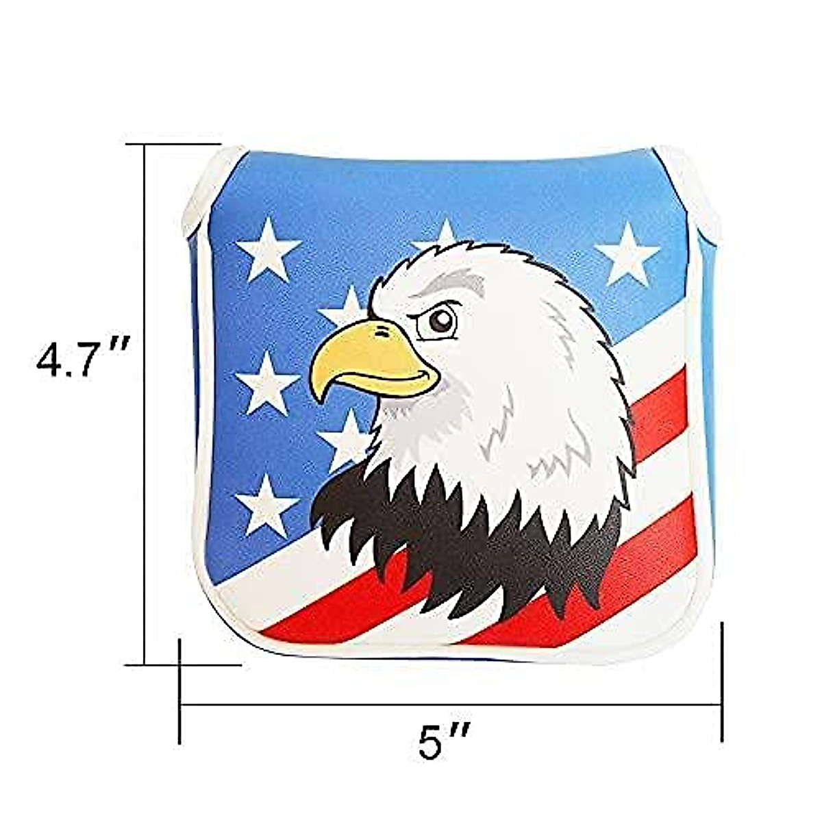 GOLTERS Golf Club Covers Mallet Putter Cover Magnetic Headcover Leather Magnetic Closure for Scotty Cameron Odyssey Taylormade Ping Golf Gift for Men Women Golfer