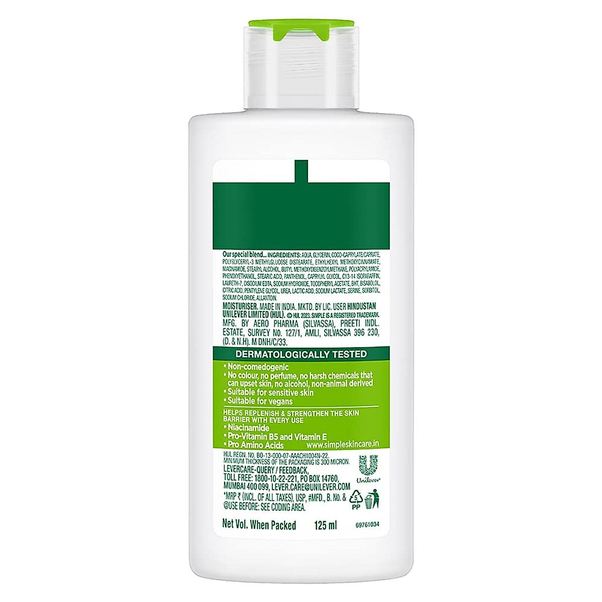 Simple Replenishing Rich Moisturiser, 125ml by Simple