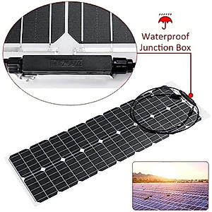400 Watt Solar Panel Kit, with Charge Controller(40A) 2pcs 200 Watt Flexible Monocrystalline Solar Panel kit Photovoltaic Module for 12-24V Battery Charging Car Battery Camper RV Yacht Battery Boat…