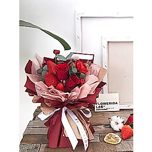 MORANTI Hot Pink Black Bulk Tissue Wrap Paper 30 Sheets 19.7 Inch x 27.5 Inch for Birthday,Wedding,Bachelorette Party Decoration DIY Art Craft Decoration