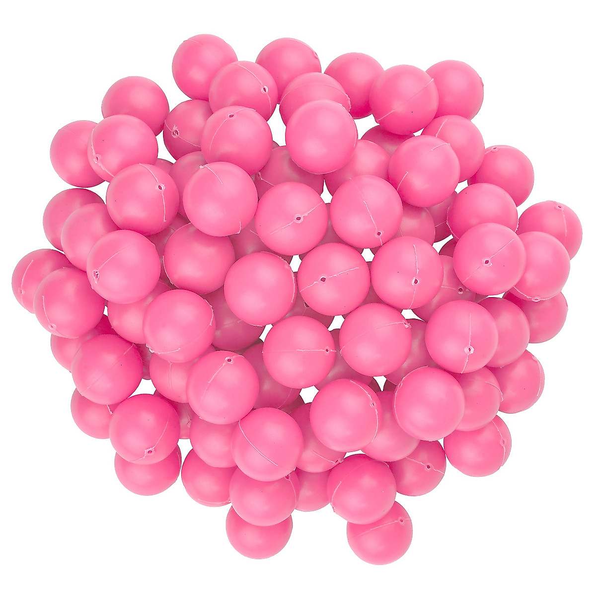Fairly Odd Novelties 3/4" Mini Ping Pong/Table Tennis/Beer Pong Round Balls (100 Pack), 19mm, Pink