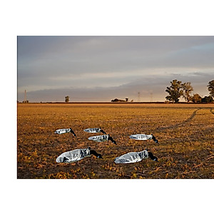 SnowDown Decoys Canada Goose Feeder Socks. Canada Goose Windsocks with Flocked 3D Heads!