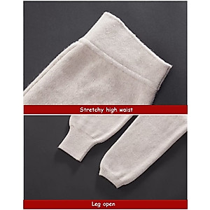 HNVAVQ Warm Thermal Pant Mens Thermal Trouser Underwear Winter Base Layer Bottom 97.2% Cashmere