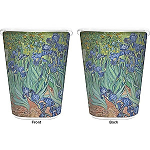 RNK Shops Irises (Van Gogh) Waste Basket - Double Sided (White)
