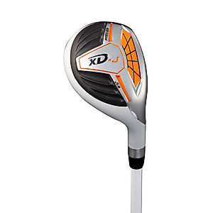 Remarkable Right Handed Junior Golf Club Set for Age 3 to 5 (Height 3' to 3'8") Set Includes: Driver (15"), Hybrid Wood (25*), 7 Iron, Putter, Bonus Stand Bag & 2 Headcovers