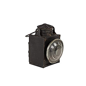 Unknown1 Antique Style Dark Iron Railway Oil Lantern 8 X 4 11 Black Vintage