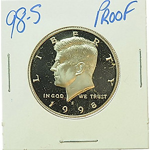 1998 S US Mint Kennedy Half Dollar Proof 50 Cent Coin
