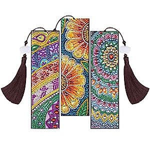 Diamond Bookmarks for Christmas: Four Seasons Trees Bookmarks and 3 Mandala Diamond Art Bookmarks