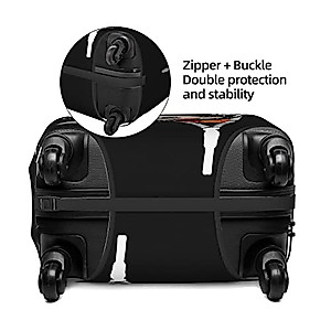 Cute Anime Cartoon Travel Suitcase Protective Cover Trunk Case Washable Elastic Luggage Cover Fits 18"-21" Suitcase Protector Baggage with Concealed Zipper Gifts for Women Girls-C27