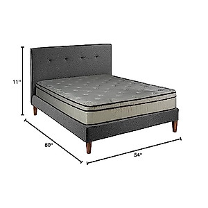 Continental Sleep Victoria Full XL Mattress With 11" Euro Top Orthopedic Mattress- Cozy Teddy Bear Fabric