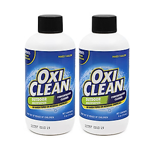 OxiClean - Outdoor Multipurpose Super Concentrated Cleaner - Makes 2 Gallons - Stain Remover - Driveway Cleaner for Concrete - Degreaser for Cement and Brick (2 PK 6oz Bottle = 2 Gallons)