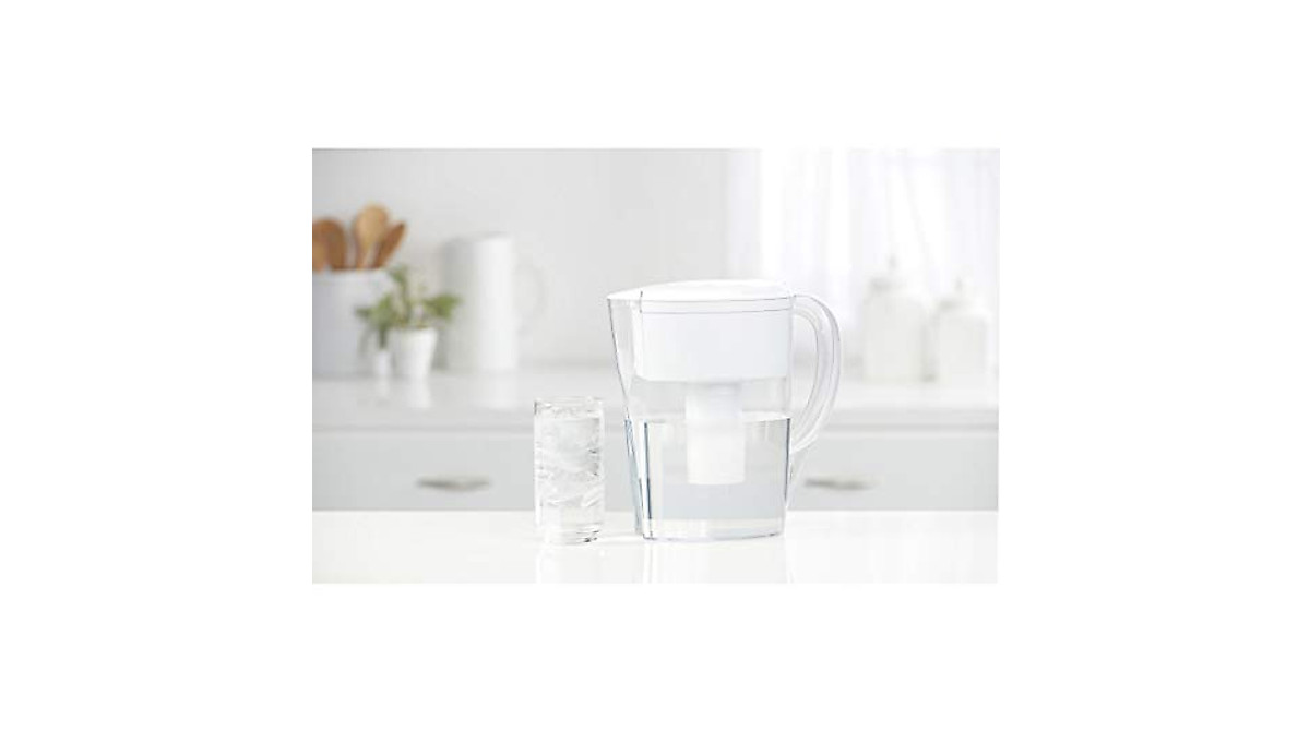 Brita Space Saver Water Filter Pitcher - Compact & Filtered Water