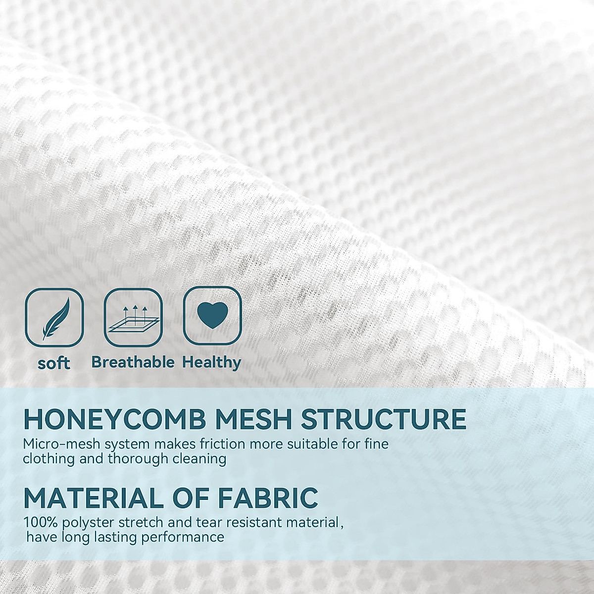 Honeycomb Mesh Laundry Bags For Delicates With Zipper,Washing Bag For Socks, Small Laundry Bag For Delicates, Underwear, Tshirts, Swimsuit, Baby Clothes, Lingerie Bag For Socks (12"x16" 3pcs)