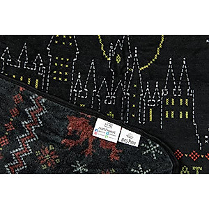 Northwest Harry Potter I'd Rather Stay at Hogwarts Holiday Plush Throw Blanket 46' x 60'