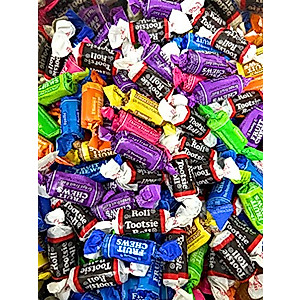 Tootsie Roll Fruit Chews And Original Chocolate Midgees American Chewy Taffies Candy Individually Wrapped In Resealable Bag Bulk 3 Lbs 130+pcs (48-oz) - Made In USA