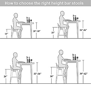 Changjie Furniture Metal Barstools Set of 4 Industrial Bar Stools Counter Stools with Backs Indoor Outdoor Counter Height Bar Stools (26 Inch, Bronze)